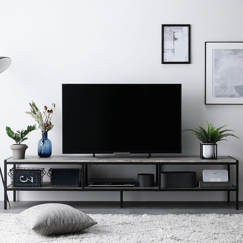 テレビボード単品（幅180cm） 『Rectico レクティコ』/異素材MIXデザインのテレビ台|RASIK（ラシク）