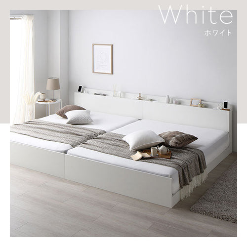 コンセント 棚付き 高さ調整すのこベッド『Asteria アステリア』連結サイズ/自由なスタイルを楽しめる高さ調整ベッド – RASIK（ラシク）家具・インテリア専門店