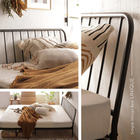 アイアンベッド『Linique リニーク』/無骨でクールなフォルムデザインのすのこベッド – RASIK（ラシク）家具・インテリア専門店